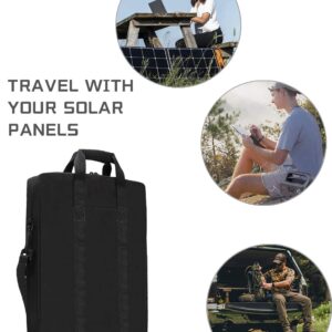 Global Storage Padded Utility Solar Panel Bag,for Jackery 100 watt Solar Panel,Double Layer Design, Can Hold 2 Battery Panels.