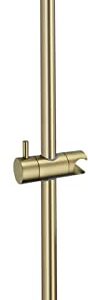 TRUSTMI Slide Bar 26 Inch with Adjustable Handheld Shower Head Holder Brass, Wall Mounted, Brushed Gold