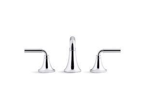 kohler 27416-4-cp tone bathroom sink faucet, 1.2 gpm, polished chrome