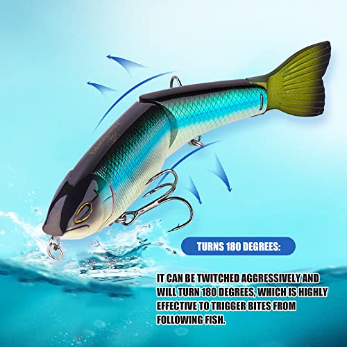 CHA CHA Glide (Bait) Fishing Lures Animated Segmented Swimbait Unique Swimming Lifelike Design