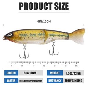 CHA CHA Glide (Bait) Fishing Lures Animated Segmented Swimbait Unique Swimming Lifelike Design