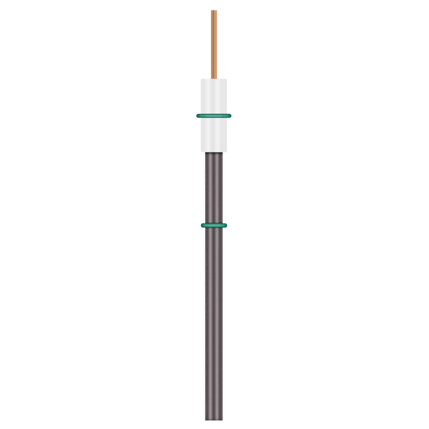 stonylab Graphite Rod Electrode, 99.95% Purity Graphite Electrode Cathode Working Electrode with PTFE Adapter for Electrolytic Cell