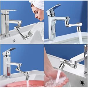 1440° Swivel Multifunctional Robotic Arm Faucet Extender, Large-Angle Rotating Splash Filter Faucet Aerator for Kitchen and Bathroom Sink, Kitchen Extension Faucet, 2 Water Outlet Modes