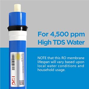 Sandmonk Reverse Osmosis Membrane 90GPD Water Filter Replacement for Reverse Osmosis System 11.75"x1.75" Under Sink RO Drinking Purify for House, 97% Desalination Rate