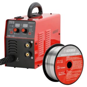 145amps mig welder, 110v mig welding machine & gasless flux core mig wire, mild steel e71tgs 0.035'' diameter, 2-pound spool