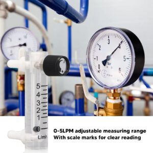 0‑5LPM Panel Type Air Flowmeter Adjustable Air Flow Meter Oxygen Gas Flowmeter Regulator