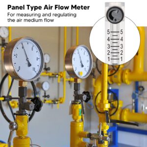 0‑5LPM Panel Type Air Flowmeter Adjustable Air Flow Meter Oxygen Gas Flowmeter Regulator