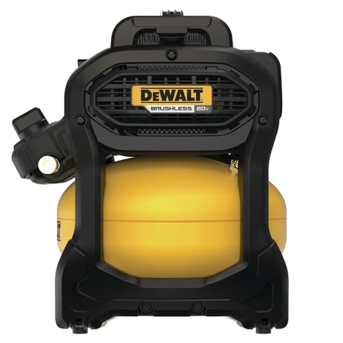 DEWALT 20V MAX* Portable Cordless Air Compressor Kit, 2.5 Gallons, 140 PSI, Brushless with Battery & Charger (DCC2520T1)