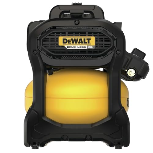 DEWALT 20V MAX* Portable Cordless Air Compressor Kit, 2.5 Gallons, 140 PSI, Brushless with Battery & Charger (DCC2520T1)