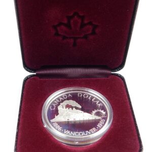 1986 No Mint Mark Canadian Commemorative Coins 100th Anniversary $1 Seller Proof