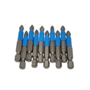 zcfochi 10 Pcs Phillips Bits Ph2 Power Tool，Impact Driver Bit Set, Magnetic Screwdriver Bits,Set 2 Inch Long Anti Slip Phillips Bits Ph2, 1/4 Inch Hex Shank 2inch/50mm