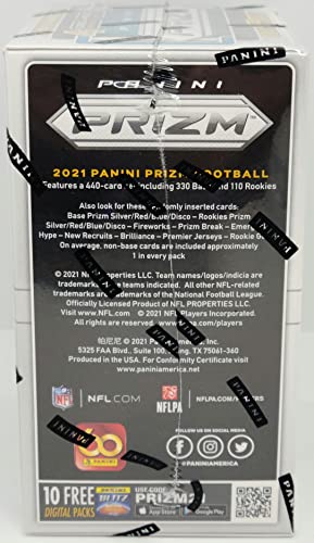 2021 Panini Prizm Football Trading Cards Blaster Box (6 packs/4cards per pack)