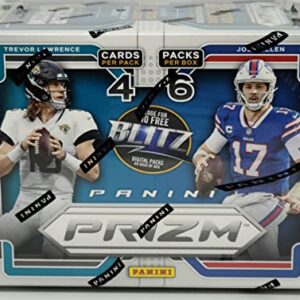 2021 Panini Prizm Football Trading Cards Blaster Box (6 packs/4cards per pack)