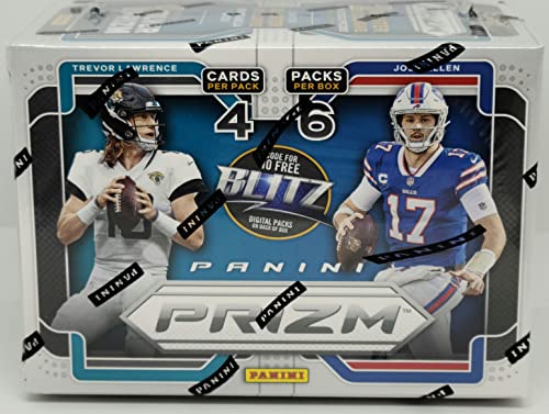 2021 Panini Prizm Football Trading Cards Blaster Box (6 packs/4cards per pack)