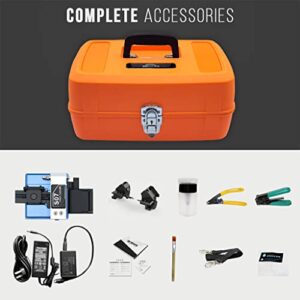 QIIRUN Fusion Splicer AI-6C SM&MM Automatic Fiber Optic Fusion Splicer Kit Core Alignment with 6 Motors Fiber Splicer Machine 8s Splicing 18s Heating