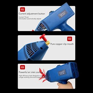 Portable Electric Welding Machine, One Button Free Adjustment Handheld Small Welder HD Backlight Display Welding Gun with Welding Nozzle and Storage Bag for Stainless Steel, Alloy Steel(US Plug 110V)