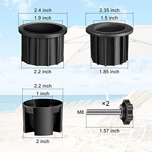 KAWENDE Umbrella Base Stand Hole Ring Plug Cover, Umbrella Stand Base Screw Umbrella Pole Cap, for Cap Patio Umbrella Stand Replacement Parts, Outdoor Patio Umbrella Accessories