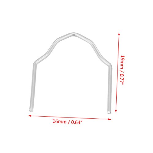 Plastic Welder Staples, hot Staples 100pcs 0.8mm Auto Bumper Repair Pre Cut Welding Staples Repair Tool Kit S Style df 800zc(V Type 0.8mm 100PCS)