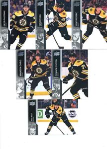 2021-22 upper deck series 2 boston bruins veteran team set of 6 cards: brandon carlo(#263), connor clifton(#264), trent frederic(#265), taylor hall(#266), david pastrnak(#267), mike reilly(#268) - gotbaseballcards