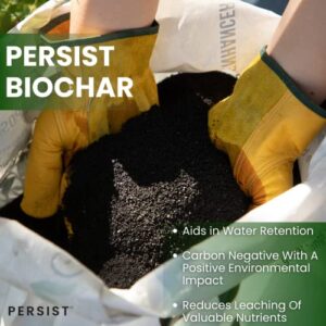 Persist Horticultural Charcoal 1.5 cuft, Biochar Soil Amendment for Plants, Improves Plant Soil for Plants, 100% Natural Active Carbon and Garden Plant Fertilizer Enhancer and Garden Soil