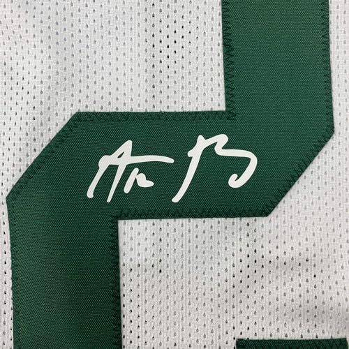 Facsimile Autographed Aaron Rodgers Green Bay White Reprint Laser Auto Football Jersey Size Men's XL