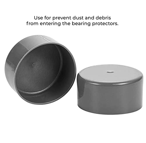 Bearing Dust Caps, SDTC Tech 4-Pack 1.98 Inch Grey Rubber Caps Trailer Wheel Hub Dust Covers Replacement Bearing Protector