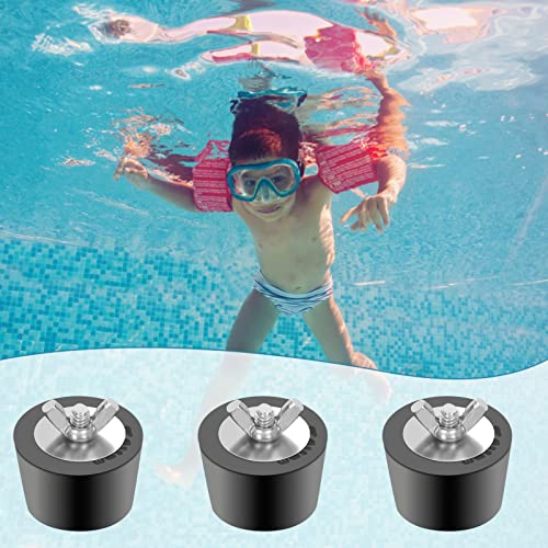 3 Pack Swimming Pool Winterizing Plugs 1.5 Rubber Pool Plugs Pool Return Line Plugs,Pool Skimmer Rubber Plug for Above Ground Pool