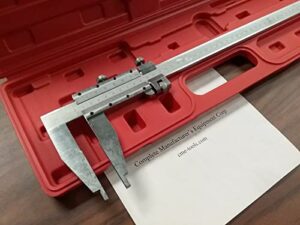 24" heavy duty vernier caliper-stainless fine adjustment 4" jaw depth #106-755