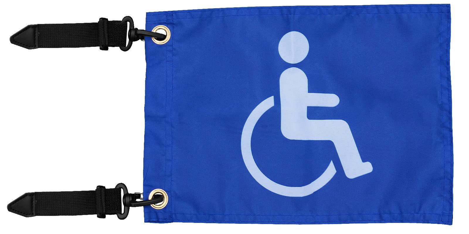 MOTAIN Easy Installation Golf Cart Flag Holder,Elastic Strap Bracket with 6 * 9'' Handicap Flag for Seniors Handicapped Disability