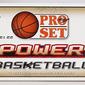 2021-22 Pro Set Power Basketball Hobby Box (7 Autographed cards)