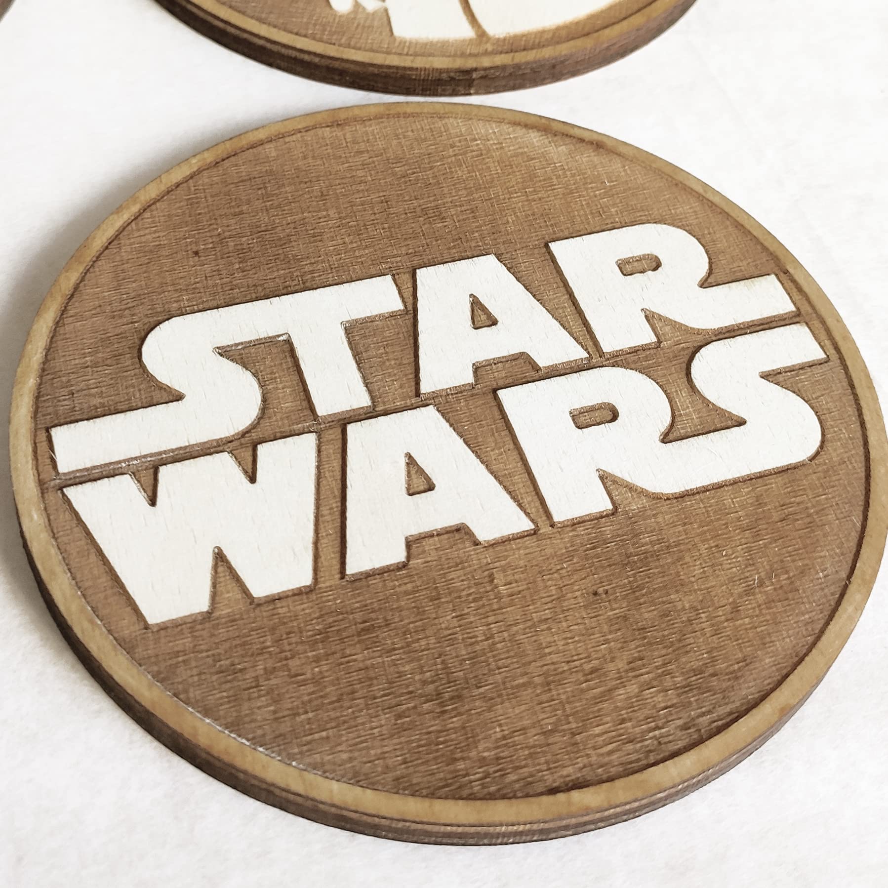 Set of 6 Wood Coasters - Star Wars Collection