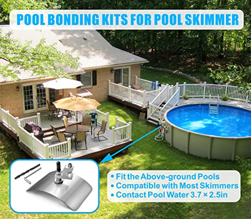 Pool Bonding Kits, BWB680AG Above Ground Pool Skimmer, Compatible with Most Skimmers, in Direct Contact with Pool Water at All Times