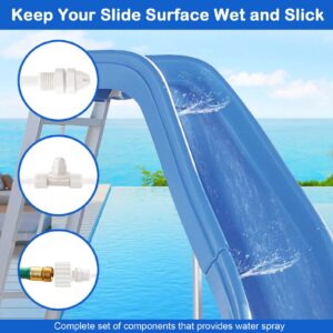 Pool Slide Water Tubing Kit, Spray Hose Kit/Parts for Inground Pool Slide, Swimming Pool Slide Water Sprayer