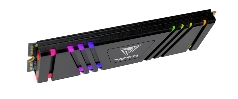 Patriot Memory Viper VPR400 1TB Internal RGB SSD W/HS - NVMe PCIe Gen 4x4 - M.2 2280 - Solid State Drive - VPR400-1TBM28H