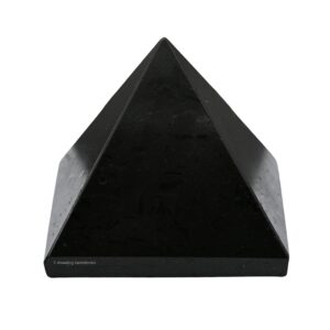 Black Tourmaline Pyramid Crystal Healing Stones - 2" Great Pyramid Figurine of Natural Stone Pyramid for Meditation, Reiki, Chakra Balancing and Crystal Pyramids Grid