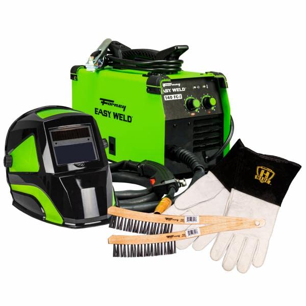 Forney Easy Weld 26101 140 FC-i Flux-Core Welder, 120V, 140A Bundle, Green