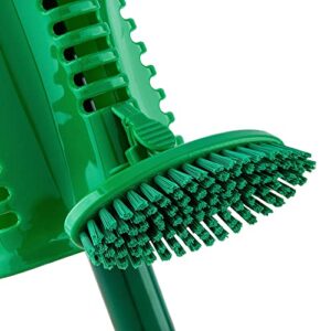 Libman Commercial Heavy-Duty Wonder® Mop with Scrub Brush, Microfiber/Synthetic Mop Head, Steel Handle (Pack of 4)