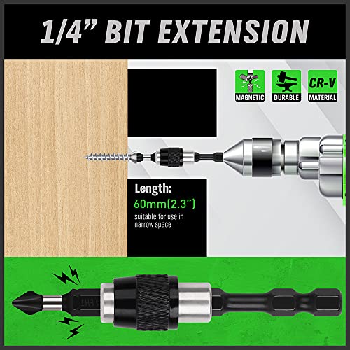 SWANLAKE 9-Piece Impact Socket Adapter Set, Hex Socket Adapter 1/4" 3/8" 1/2" Impact Driver Adapter