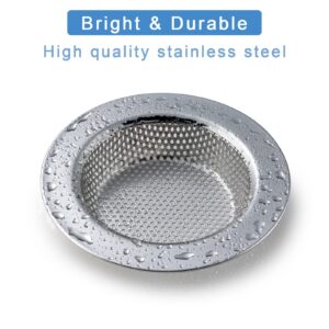 Honmein 2 Pcs Sink Strainer for Most Kitchen Sink Drain Basket, Upgraded Double-Layer Safe Design Kitchen Sink Strainer (4.5 Inch)