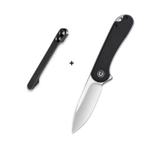 civivi elementum knife bundled titanium pocket clip, great edc set