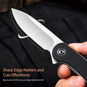 CIVIVI Elementum Knife Bundled Titanium Pocket Clip, Great EDC Set