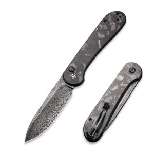 CIVIVI Button Lock Elementum Bundled Titanium Pocket Clip, Great EDC Knife Set