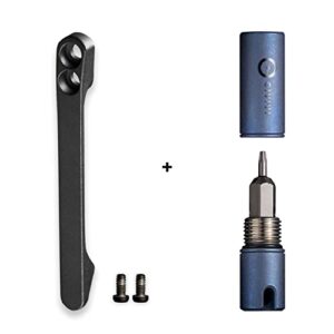 civivi titanium pocket clip bundled with civivi key bit torx