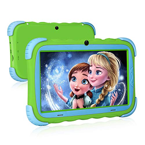 Wainyok Kids Tablet, 7 inch Eye Protection IPS Screen, 2GB 16GB WiFi Tab, Dual Camera, Bluetooth & Kids-Proof Case Android11 Tablet