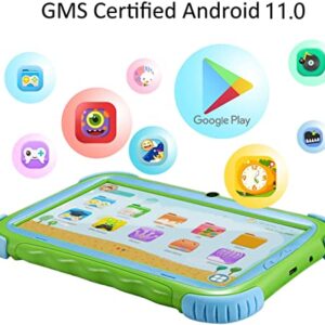 Wainyok Kids Tablet, 7 inch Eye Protection IPS Screen, 2GB 16GB WiFi Tab, Dual Camera, Bluetooth & Kids-Proof Case Android11 Tablet