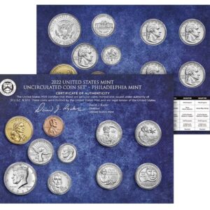 2022 P, D U.S. Mint Uncirculated 20 Coin Mint Set Uncirculated