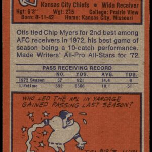 1973 Topps # 310 Otis Taylor Kansas City Chiefs (Football Card) VG/EX Chiefs Prairie View