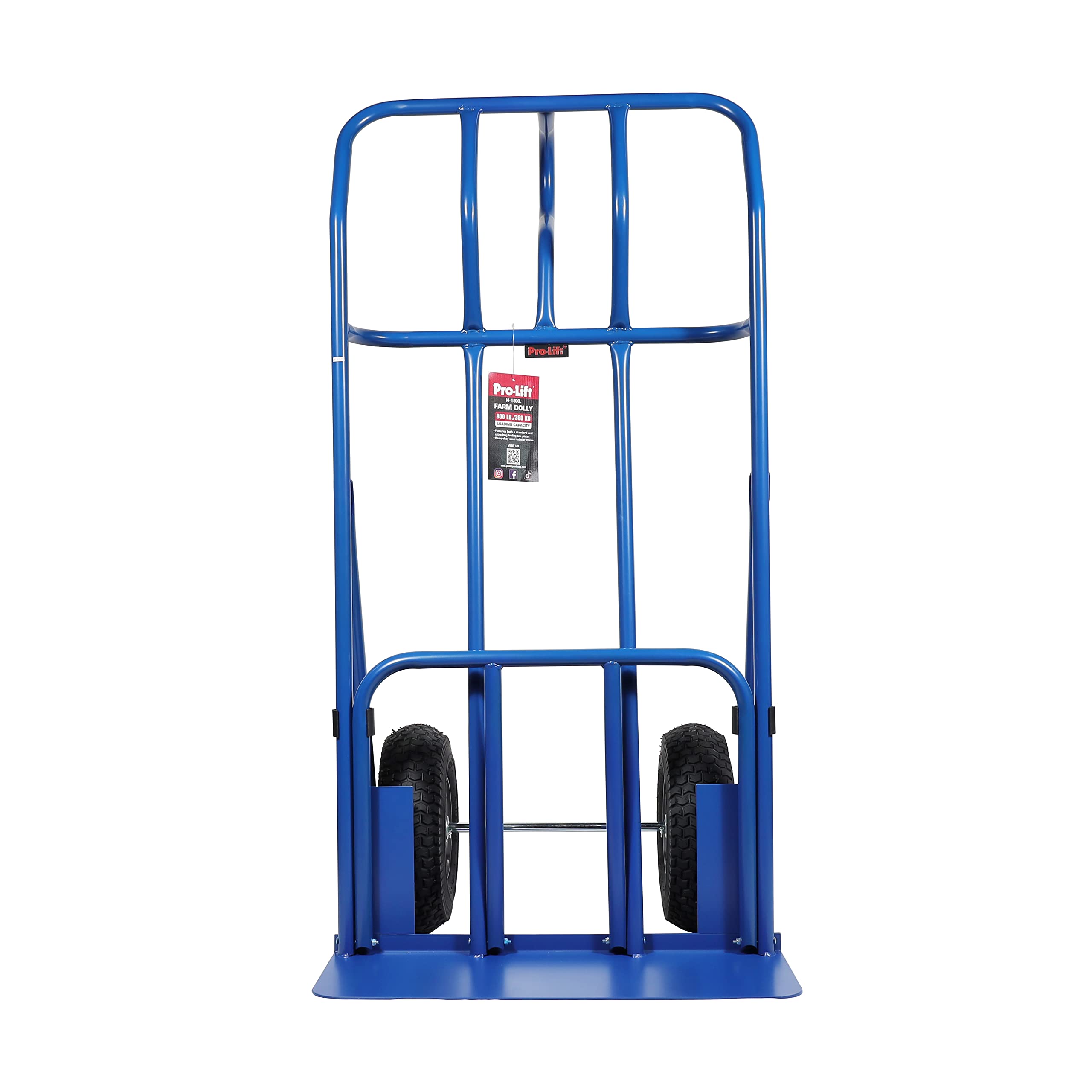 Pro Lift Hand Trucks Heavy Duty – Industrial Dolly Cart with Vertical Loop Handle and 800 Lbs (360 kg) Maximum Loading Capacity