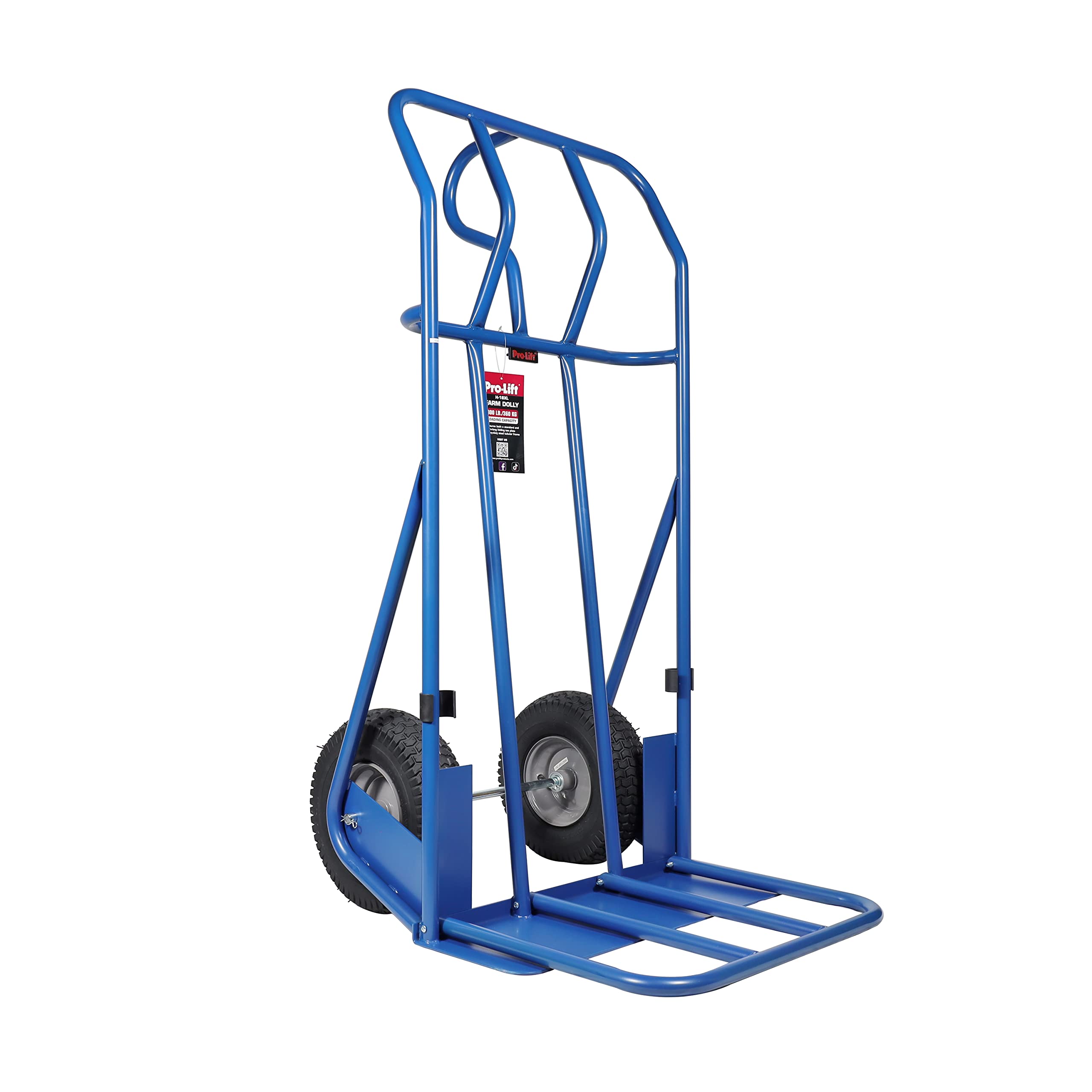 Pro Lift Hand Trucks Heavy Duty – Industrial Dolly Cart with Vertical Loop Handle and 800 Lbs (360 kg) Maximum Loading Capacity