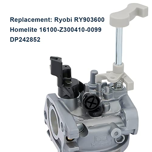 HeyCarb RY903600 Carburetor for Ryobi 3600 4500 Watt Inverter Generator 212cc Carburetor Replace Homelite 16100-Z300410-0099